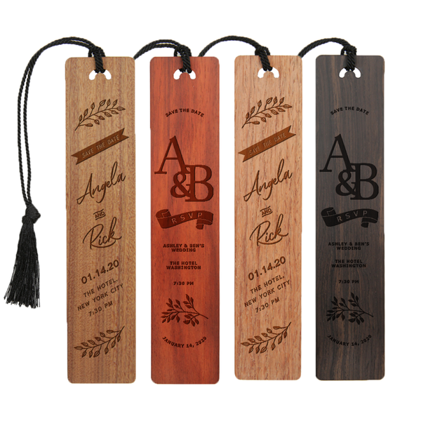Personalized Wedding Bookmark (2 Designs) – Print Supremacy